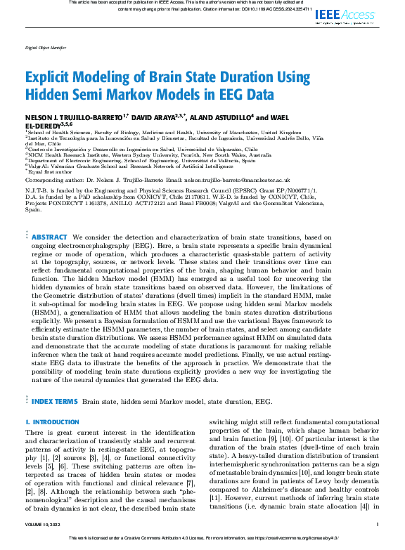 Pdf Explicit Modeling Of Brain State Duration Using Hidden Semi