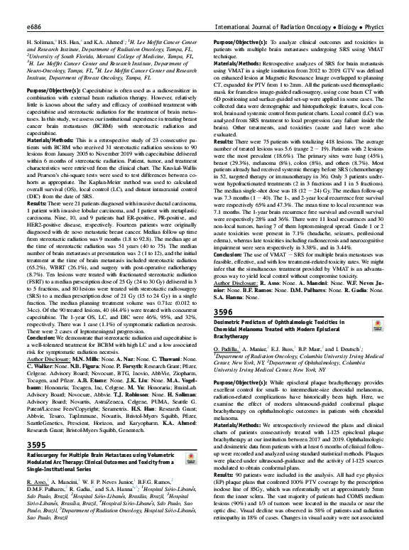 (PDF) Radiosurgery for multiple brain metastases using volumetric modulated arc therapy: a ...