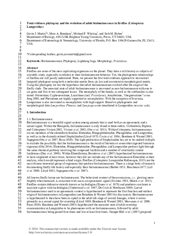 (PDF) Total evidence phylogeny and the evolution of adult ...
