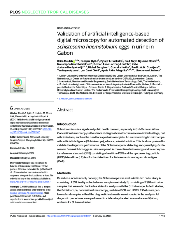 (PDF) Validation of artificial intelligence-based digital microscopy for automated detection of ...