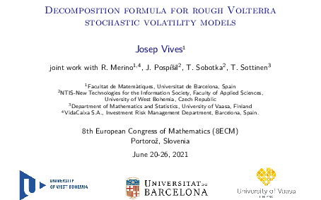 (PDF) Decomposition Formula for Rough Volterra Stochastic Volatility Models