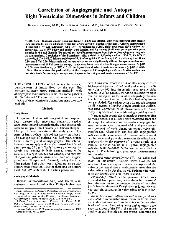 (PDF) Correlation of angiographic and autopsy right ventricular ...