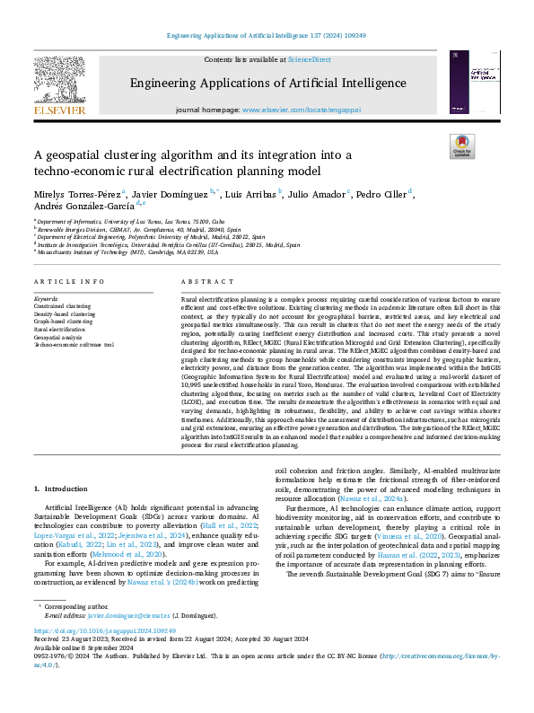 (PDF) A geospatial clustering algorithm and its integration into a ...