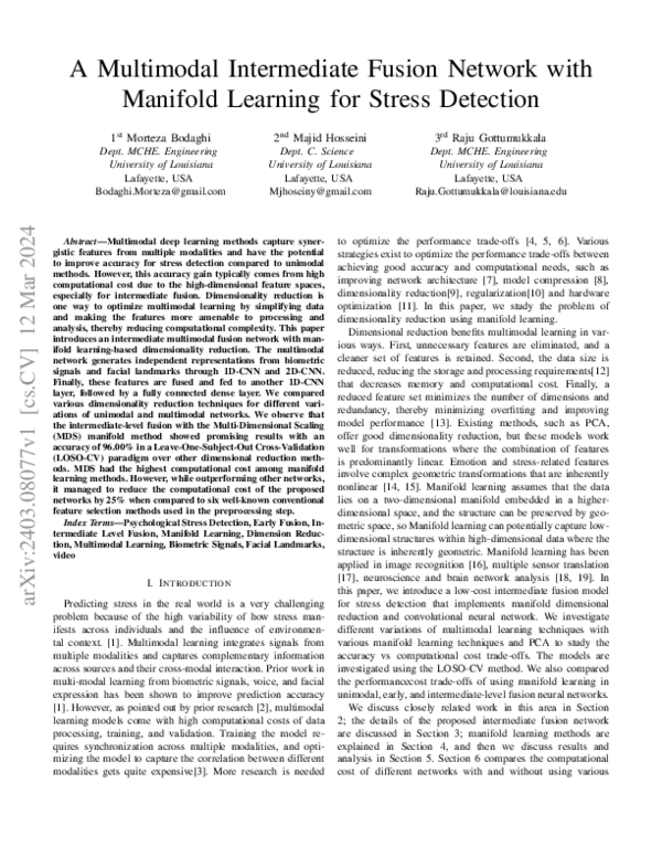 (PDF) A Multimodal Intermediate Fusion Network with Manifold Learning ...