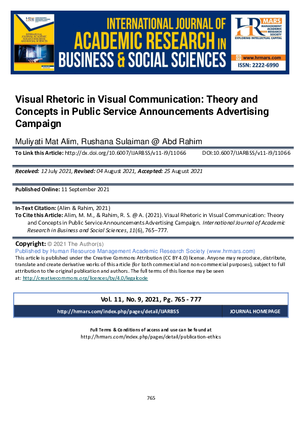 (PDF) Visual Rhetoric in Visual Communication: Theory and Concepts in ...