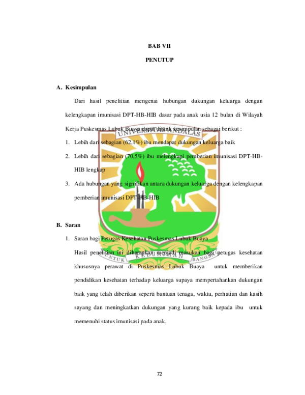 (PDF) Hubungan Dukungan Keluarga dengan Kelengkapan Pemberian Imunisasi DPT-HB-HIB pada Anak ...