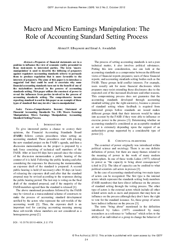 (PDF) Macro and Micro Earnings Manipulation: The Role of Accounting ...