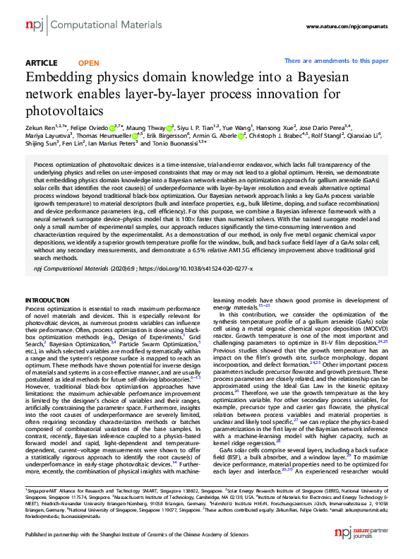 (PDF) Embedding physics domain knowledge into a Bayesian network enables layer-by-layer process ...