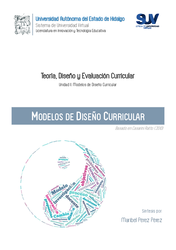 (PDF) Modelos de diseño curricular