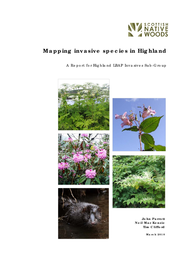 (PDF) Mapping invasive species in Highland A Report for Highland LBAP ...