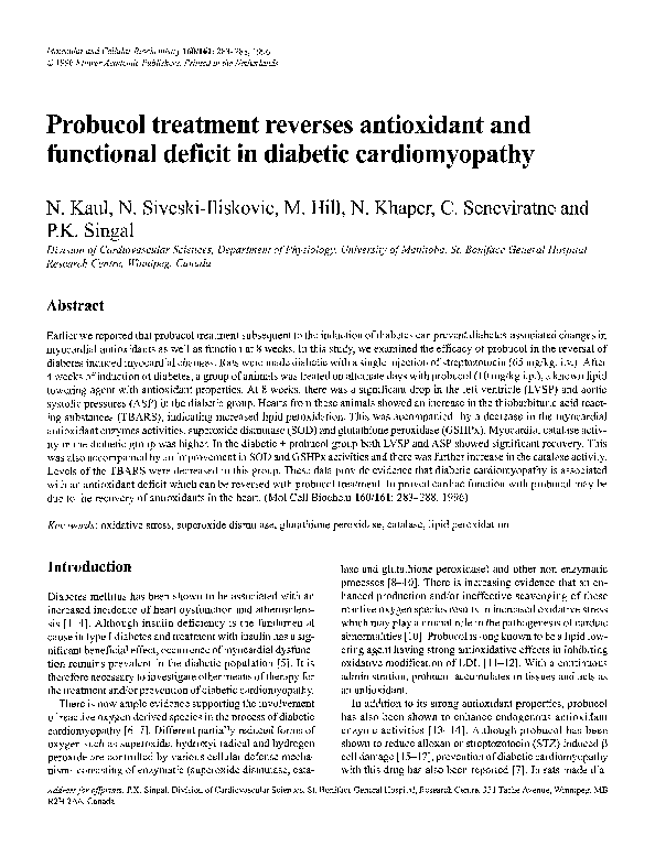 (PDF) Probucol treatment reverses antioxidant and functional deficit in ...