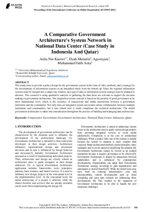 (PDF) A Comparative Government Architecture’s System Network in ...