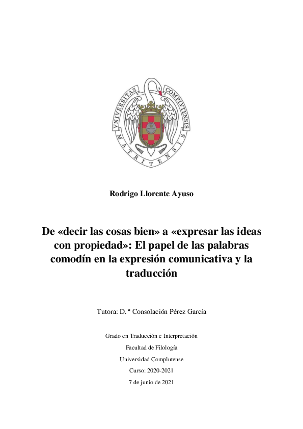 (PDF) De «decir las cosas bien» a «expresar las ideas con propiedad ...