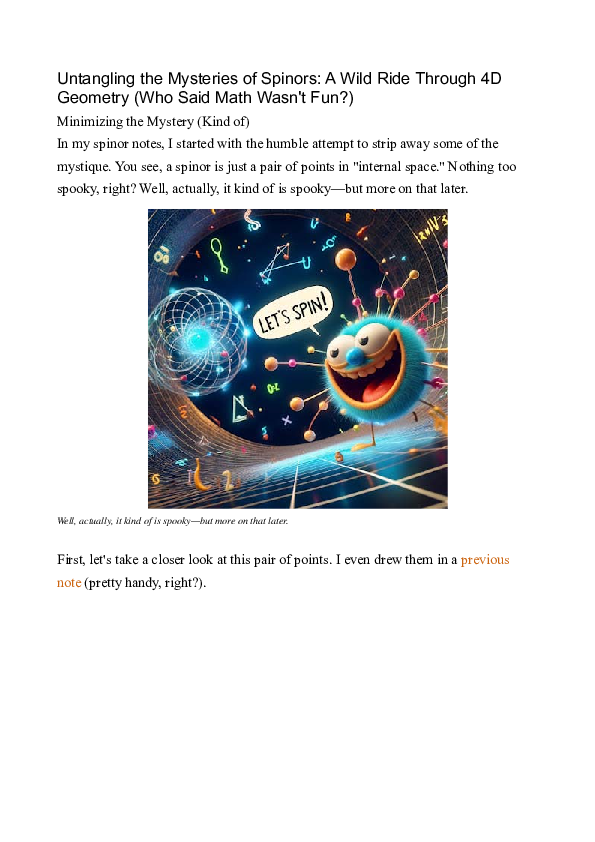 (PDF) Spinors Part 1