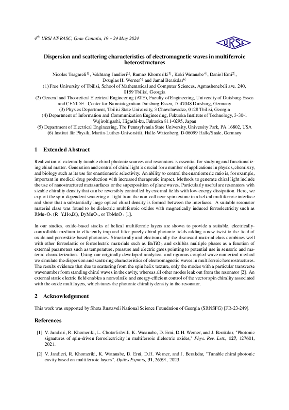 (PDF) Dispersion and scattering characteristics of electromagnetic ...