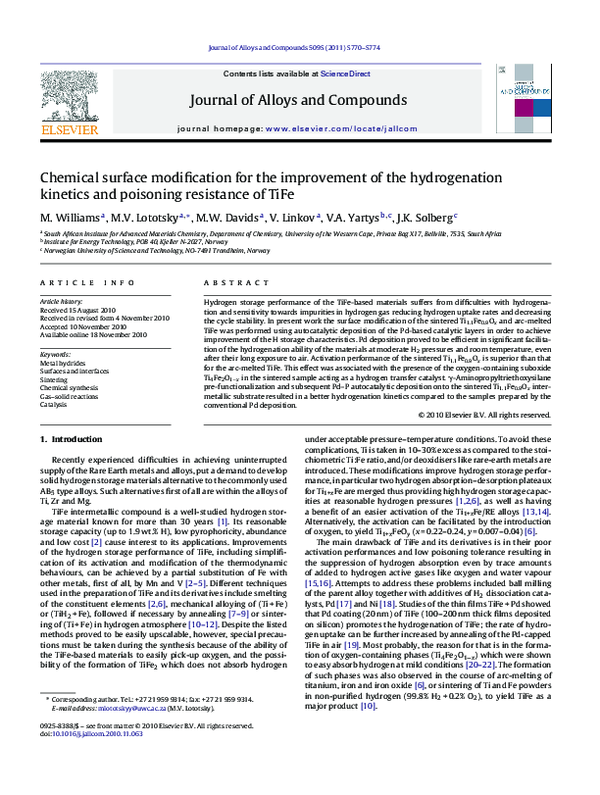 (PDF) Chemical surface modification for the improvement of the ...