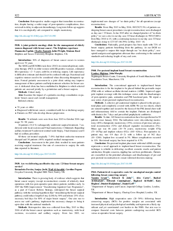 (PDF) Prepectoral Implant-Based Breast Reconstruction: Rationale ...