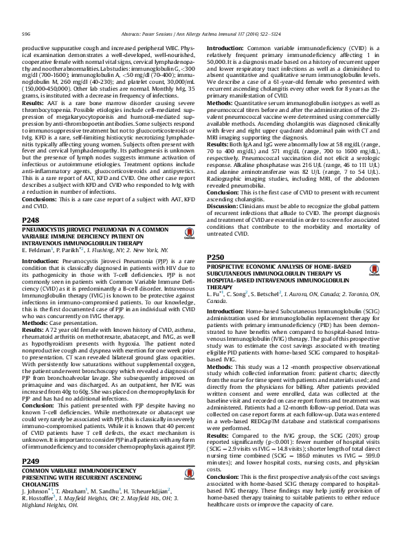(PDF) P249 Common variable immunodeficiency presenting with recurrent ...