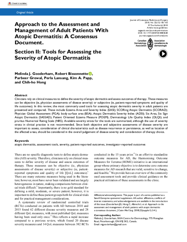 (PDF) Approach to the Assessment and Management of Adult Patients With ...