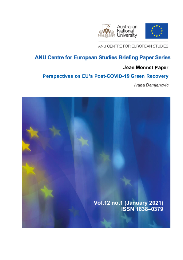 (PDF) Perspectives on EU’s Post-COVID-19 Green Recovery | Ivana ...