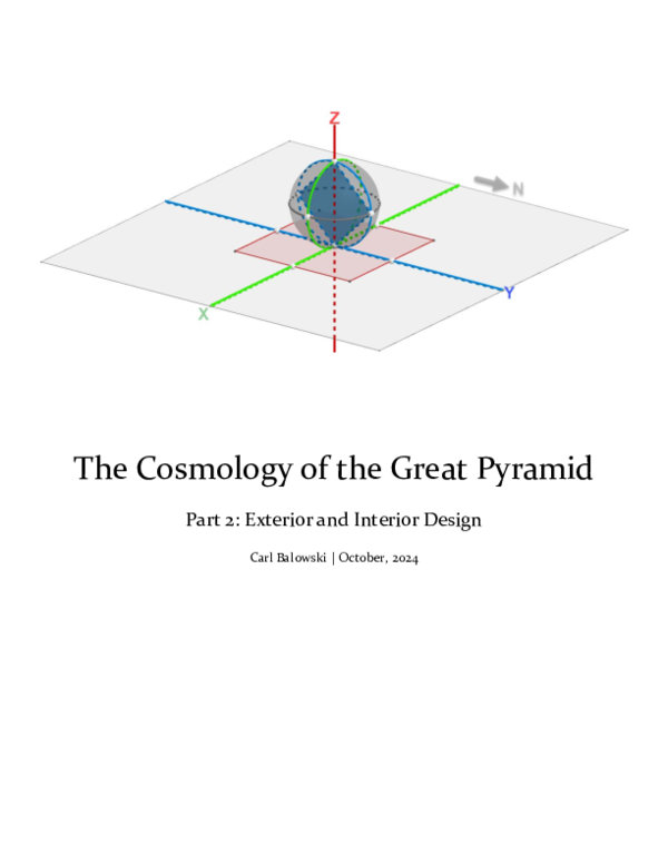 (PDF) The Cosmology of the Great Pyramid Part 2: Exterior and Interior ...