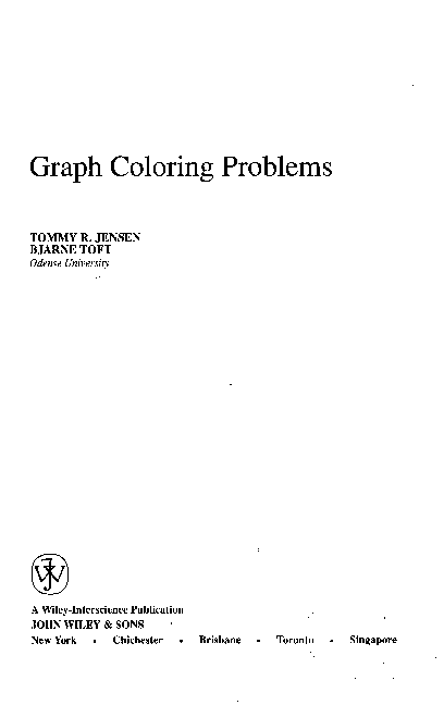 (PDF) Graph coloring problems