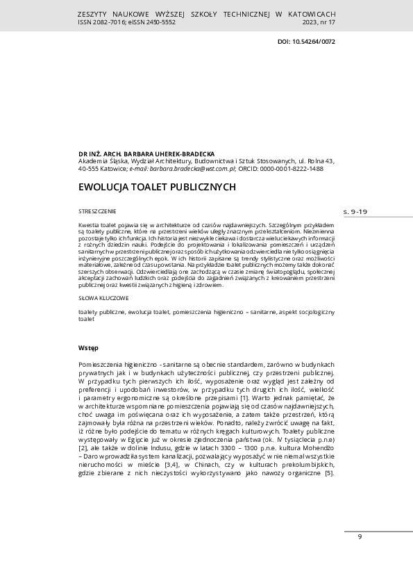(PDF) Ewolucja Toalet Publicznych
