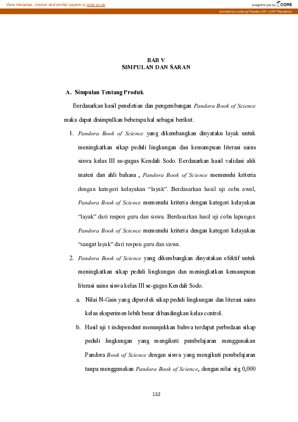 (PDF) Pengembangan Bahan Ajar Pandora Book of Science untuk Meningkatkan Sikap Peduli Lingkungan ...