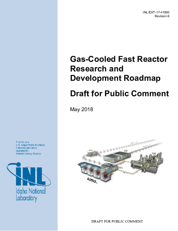 (PDF) Gas-cooled Fast Reactor Research and Development Roadmap