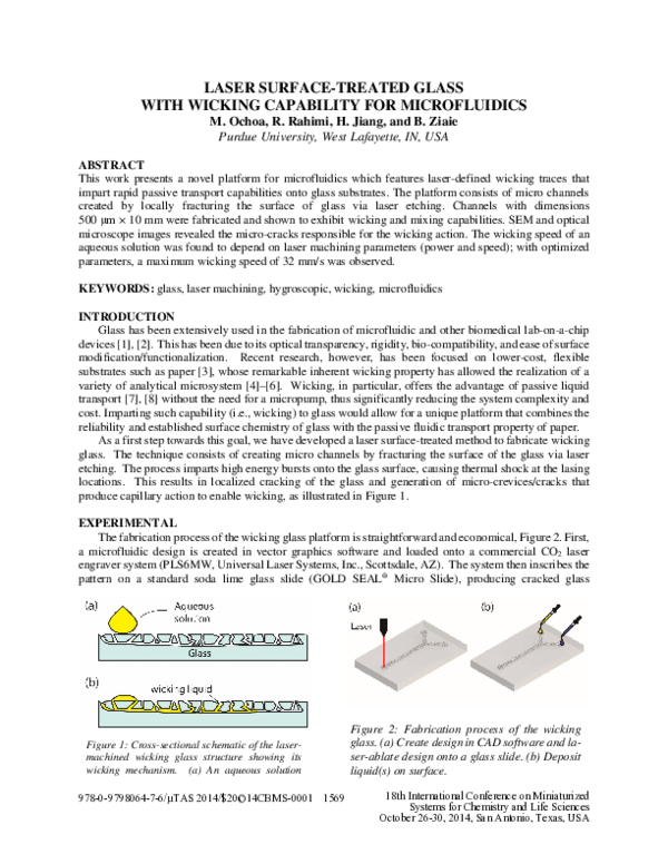 (PDF) Laser surface-treated glass with wicking capability for microfluidics