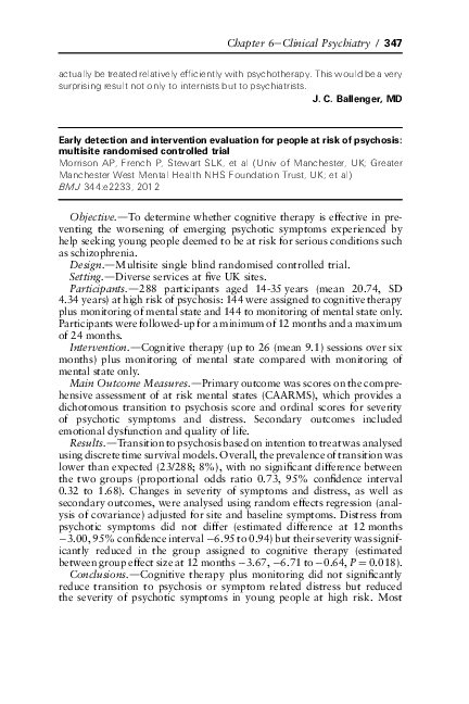 (PDF) Early detection and intervention evaluation for people at high-risk of psychosis-2 (EDIE-2 ...