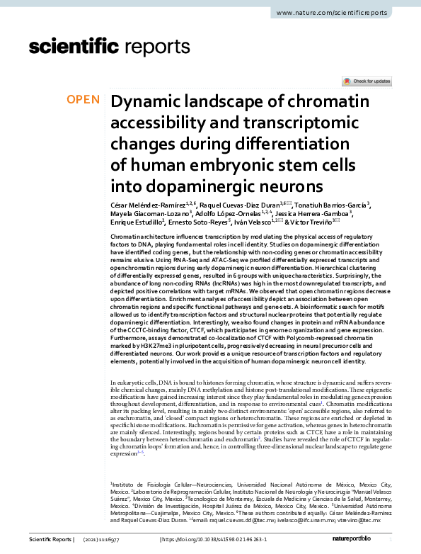 (PDF) Dynamic landscape of chromatin accessibility and transcriptomic changes during ...