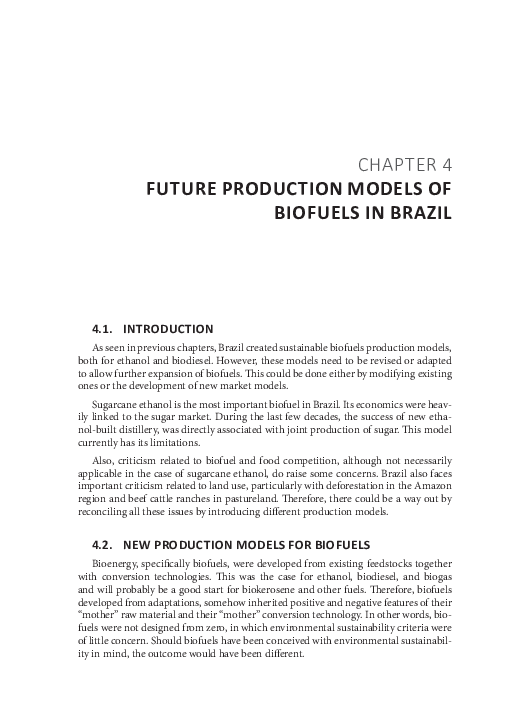 (PDF) Future Production Models of Biofuels in Brazil