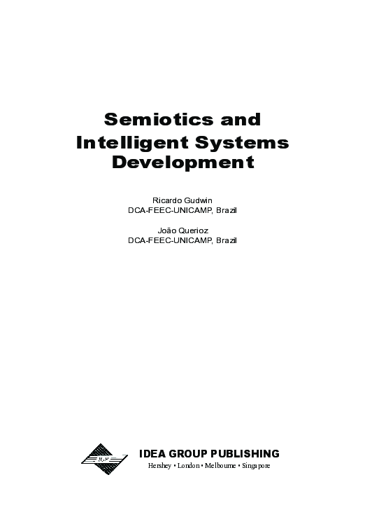 (PDF) Semiotics and Intelligent Systems