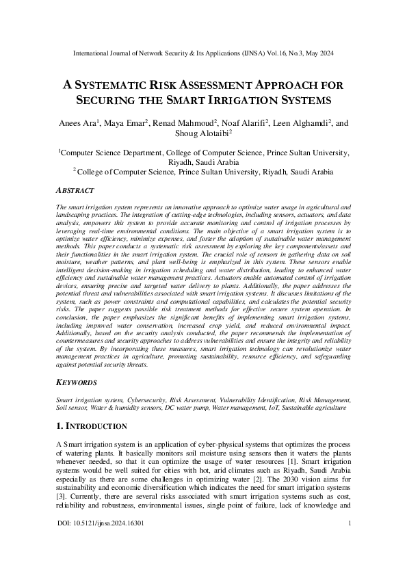 (PDF) A Systematic Risk Assessment Approach for Securing the Smart ...