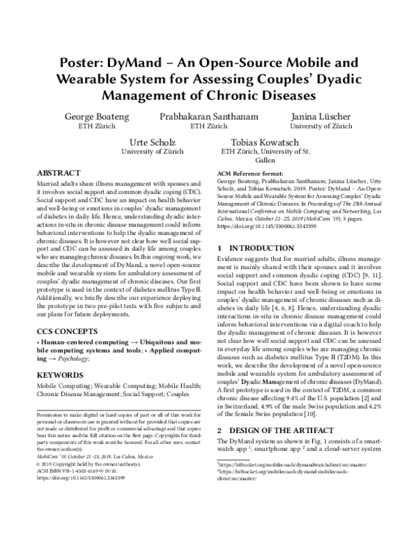 (PDF) DyMand: Mobile System for Assessing Couples' Chronic Disease ...
