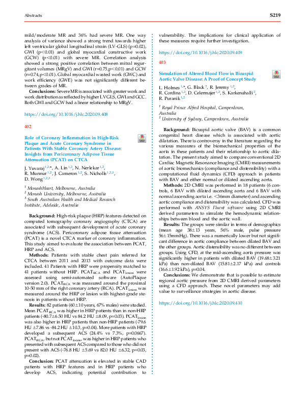 (PDF) 403 Simulation of Altered Blood Flow in Bicuspid Aortic Valve ...