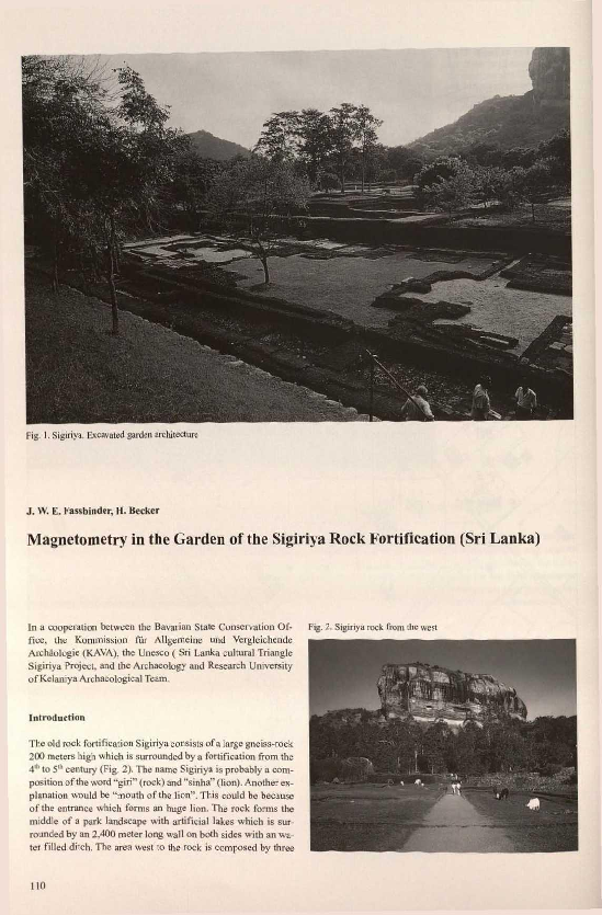 (PDF) Magnetometry in the Garden of the Sigiriya Rock Fortification ...