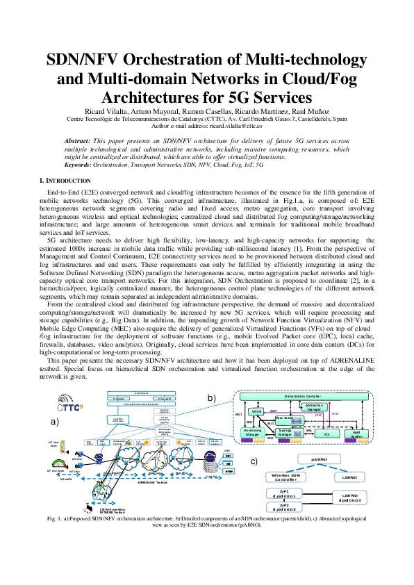 (PDF) SDN/NFV orchestration of multi-technology and multi-domain networks in cloud/fog ...