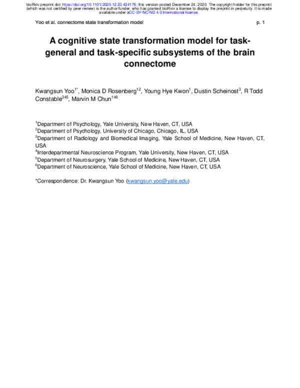 (PDF) A cognitive state transformation model for task-general and task-specific subsystems of ...