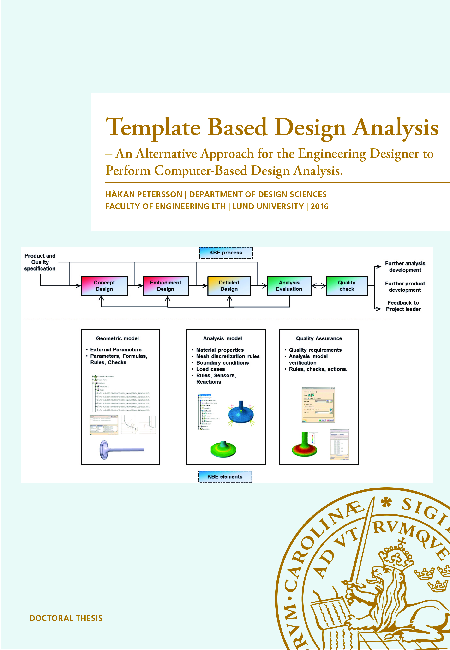 (PDF) Template-Based Design Analysis – An Alternative Approach for the Engineering Designer to ...