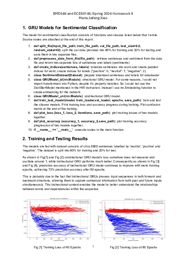 Pdf Training Performance Of Gated Recurrent Unit Neural Network For Sentimental Classification