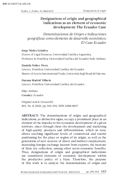 (PDF) Designations of origin and geographical indications as an element ...
