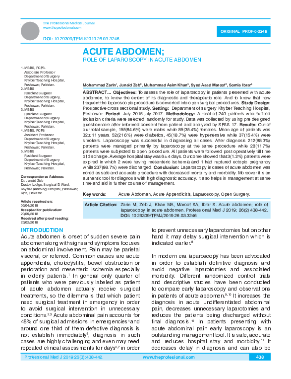 (PDF) Acute Abdomen