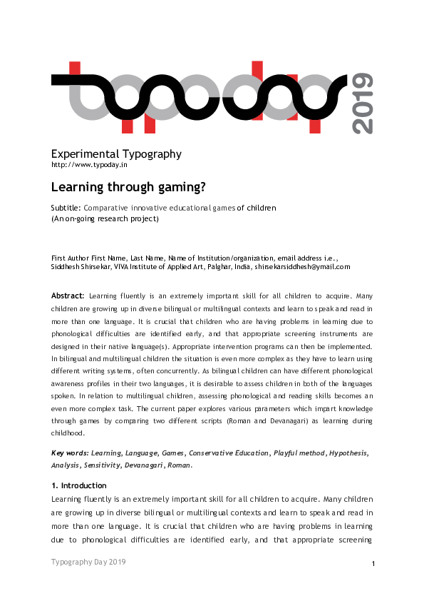 (PDF) Learning Through Gaming?