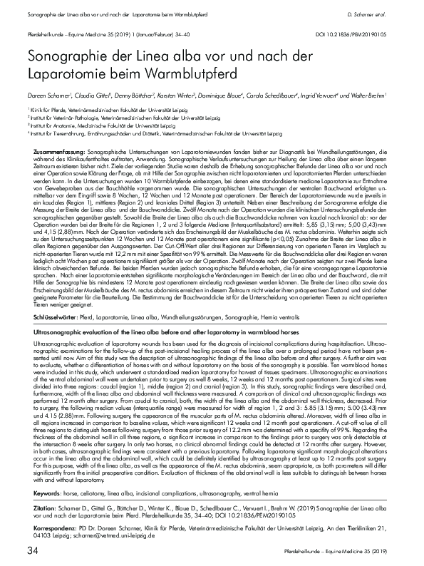 (PDF) Ultrasonographic evaluation of the linea alba before and after ...