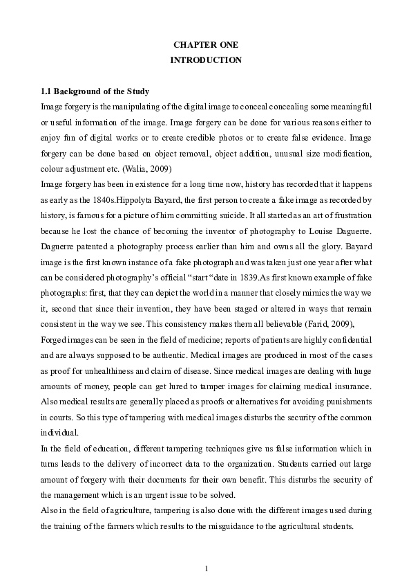 (PDF) Forged Image Detection Using Deep Learning