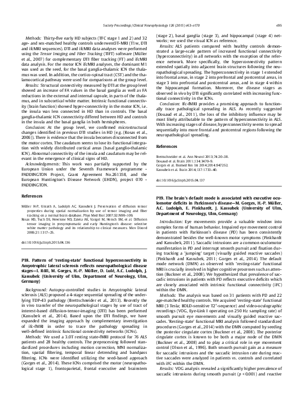 (PDF) P18. Pattern of ‘resting-state’ functional hyperconnectivity in ...