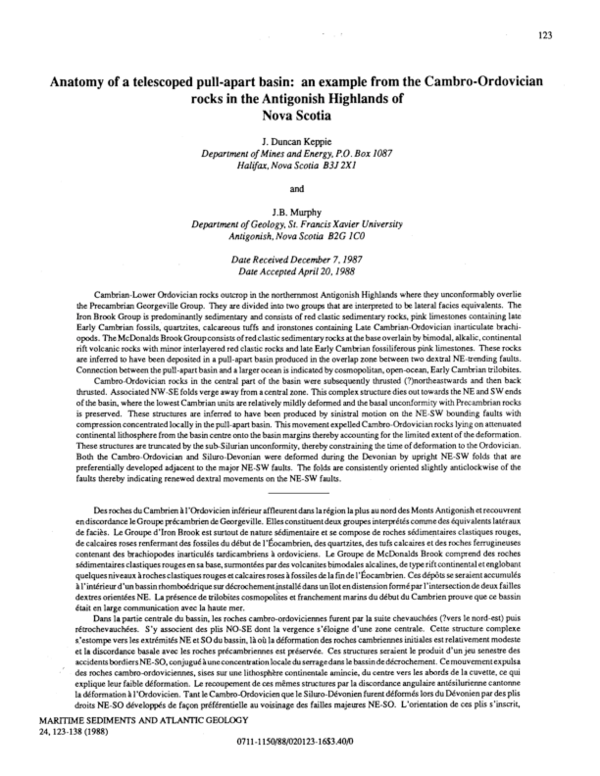 (PDF) Anatomy of a telescoped pull-apart basin: an example from the ...