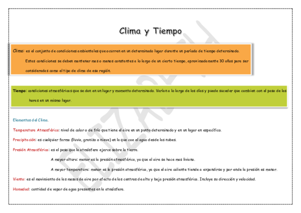 (PDF) El clima y el tiempo
